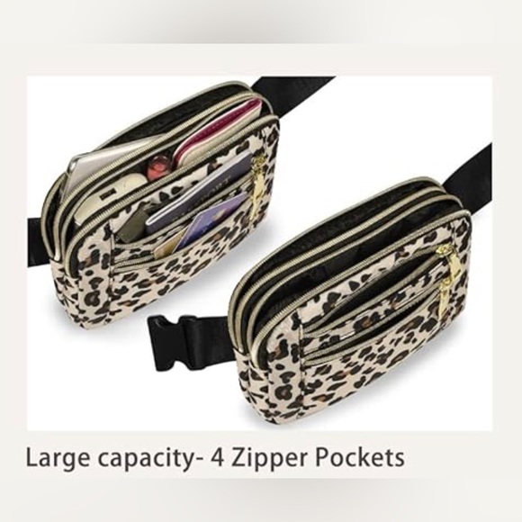 Bags | New Multi Zipper Everywhere Belt Bag Waist Bag Waterproof Fannypack | Poshmark